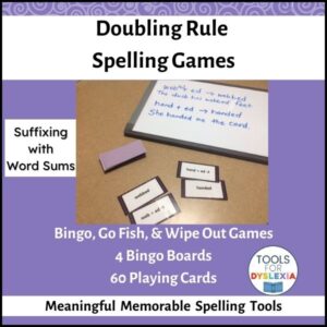 Doubling Rule Spelling Games | Tools for Dyslexia