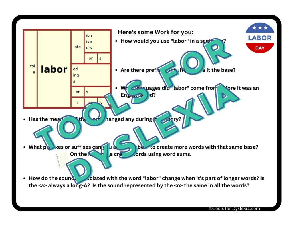 A Labor with ER and OR Suffixes Word Study & Game | Tools for Dyslexia