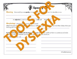 Spelling Spooky & the OO Digraph | Tools for Dyslexia