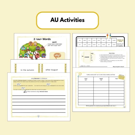 Reading & Spelling AW & AU | Tools for Dyslexia