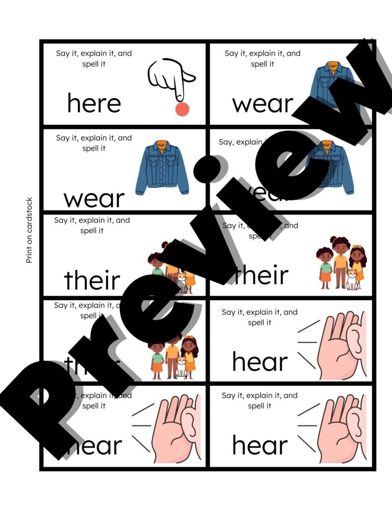 Where There Here Spelling Activities | Tools for Dyslexia